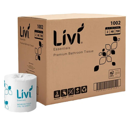 Livi Essentials Toilet Tissue 2Ply 700 Sheets – Hotel Products Direct